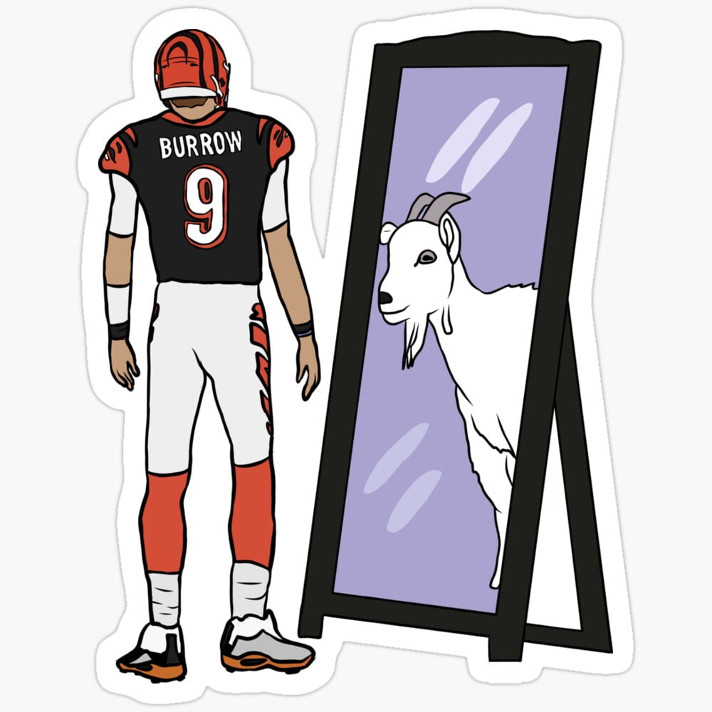 Kira Sticker - Joe Burrow Mirror Goat Perfect Gift for everyone ...