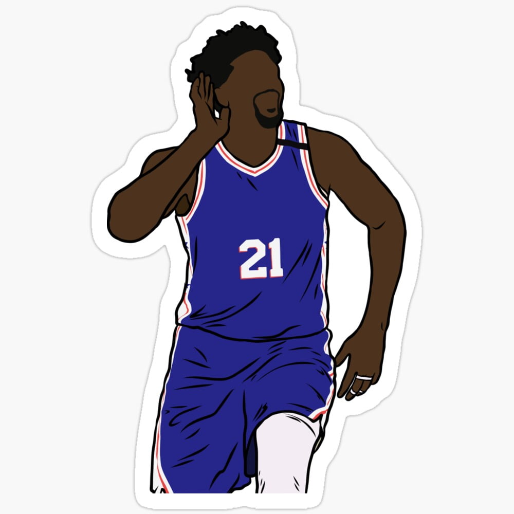 Kira Sticker - Joel Embiid "I Can'T Hear You" Sticker - Single, Trio ...