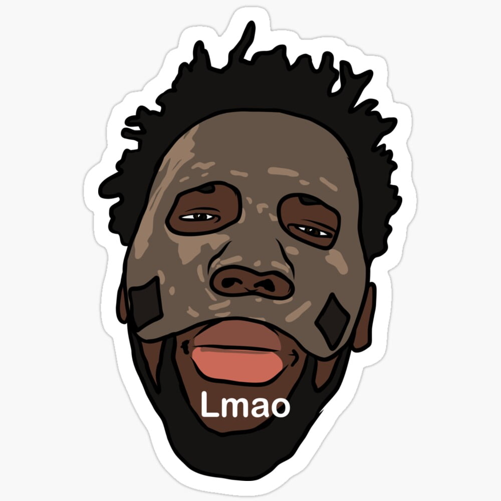 Kira Sticker - Joel Embiid Mask Selfie Sticker - Single, Trio, Or Squad ...