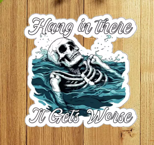 Kira Sticker With Joke Hate Work Related Prank Design Logo Skeleton ...