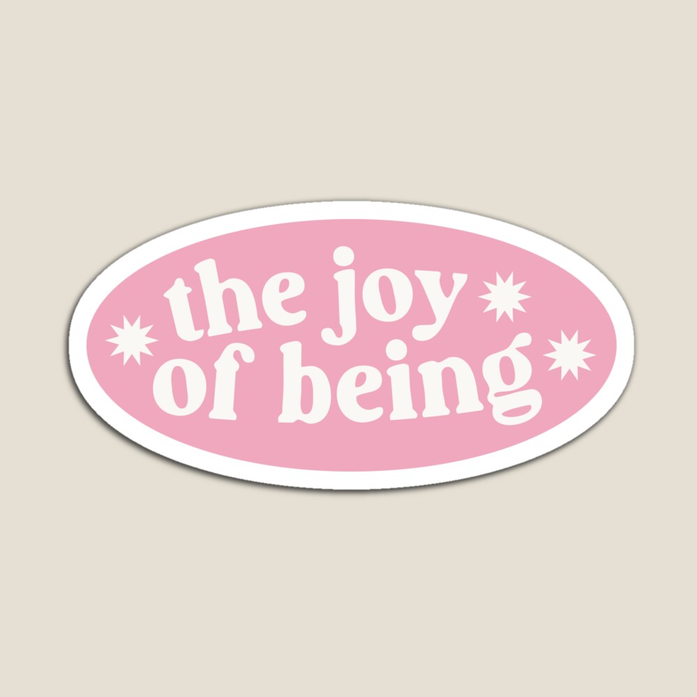 Kira Sticker With The Joy Of Being Pink Sticker Sticker Decorative ...