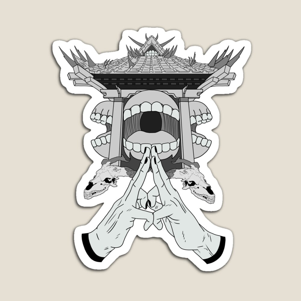 Kira Sticker With Jujutzu K@Isen Sukuna Malevolent Shrine Decorative ...