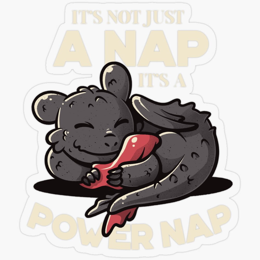 Kira Sticker With It'S Not Just A Nap, It'S A Power Nap Cute Lazy ...