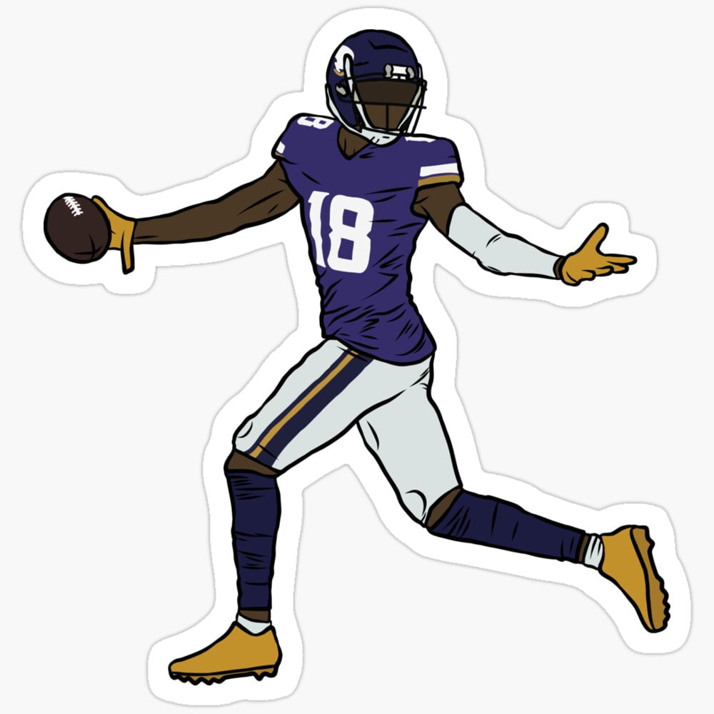 Kira Sticker - Justin Jefferson Looking Back Celebration Sticker ...