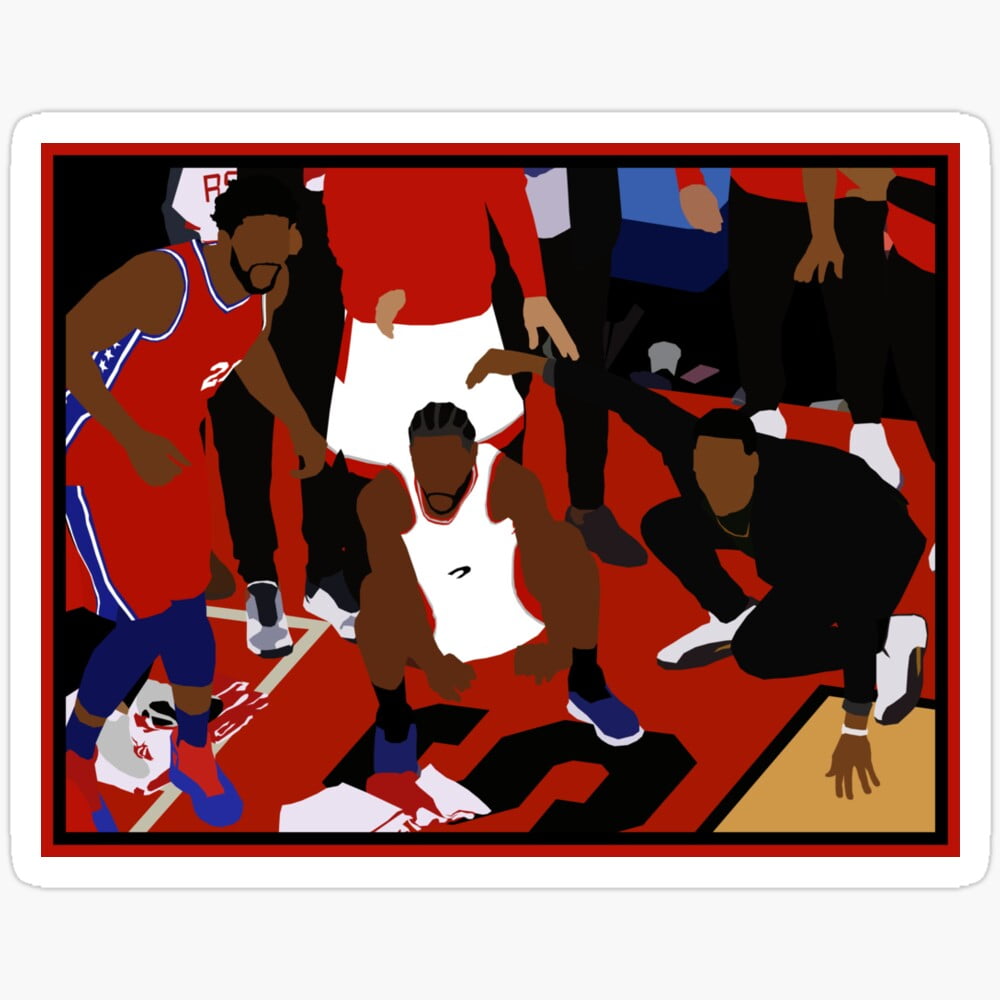 Kira Sticker - Kawhi Leonard Game Winner Celebration Sticker - Single ...