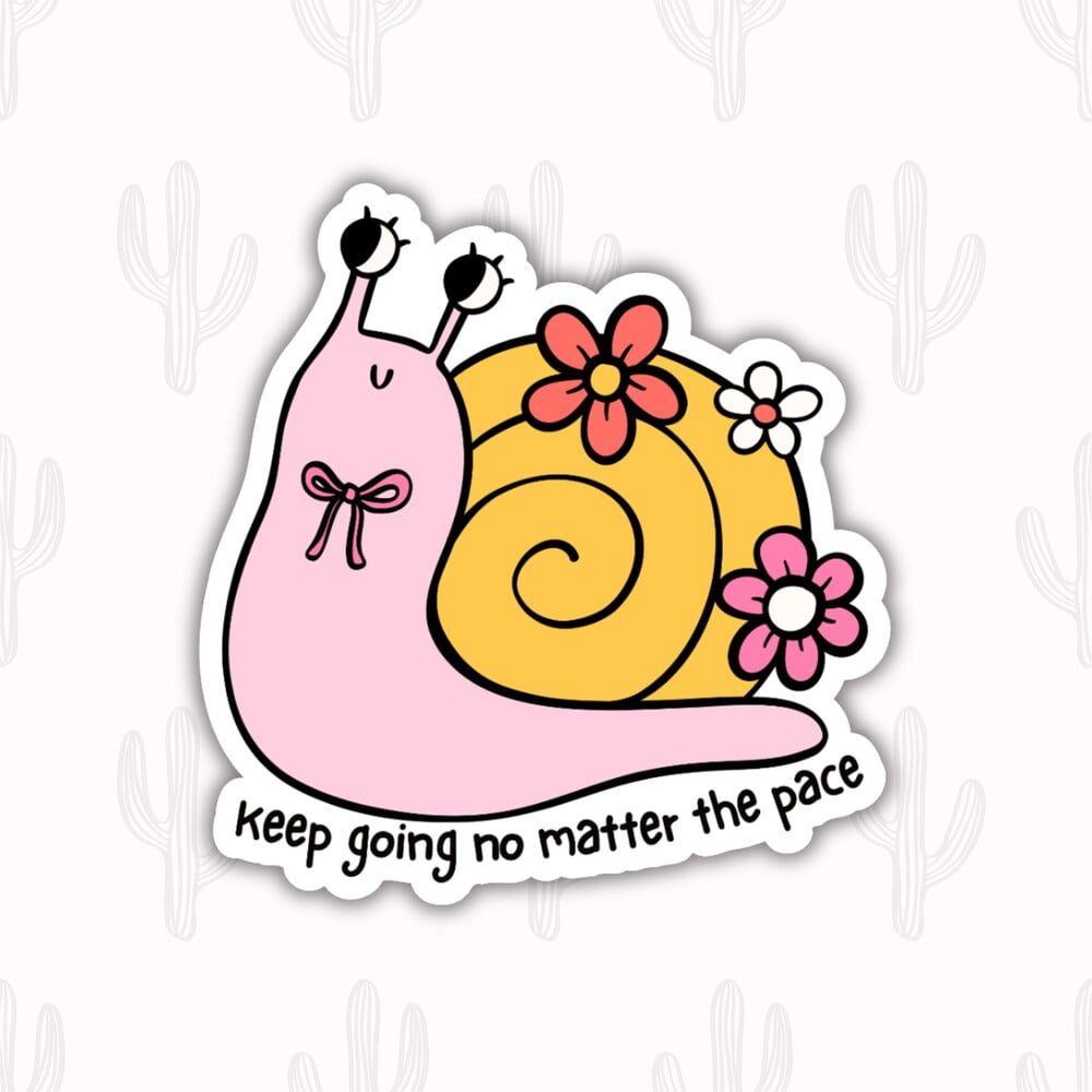 Kira Sticker - Keep Going, Motivational For Laptop, Cottagecore, Animal ...
