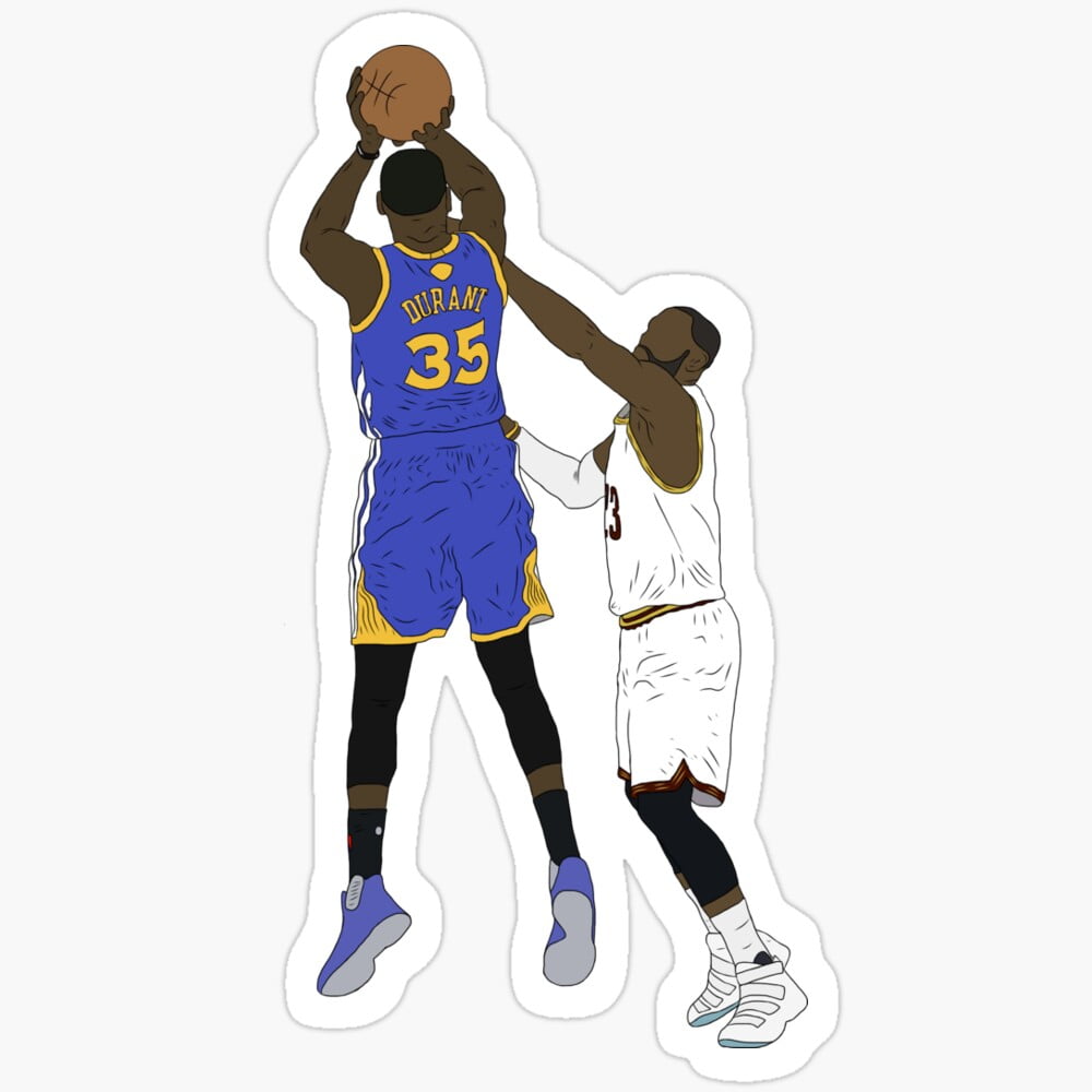 Kira Sticker - Kevin Durant Clutch Shot Over Lebron James Sticker ...