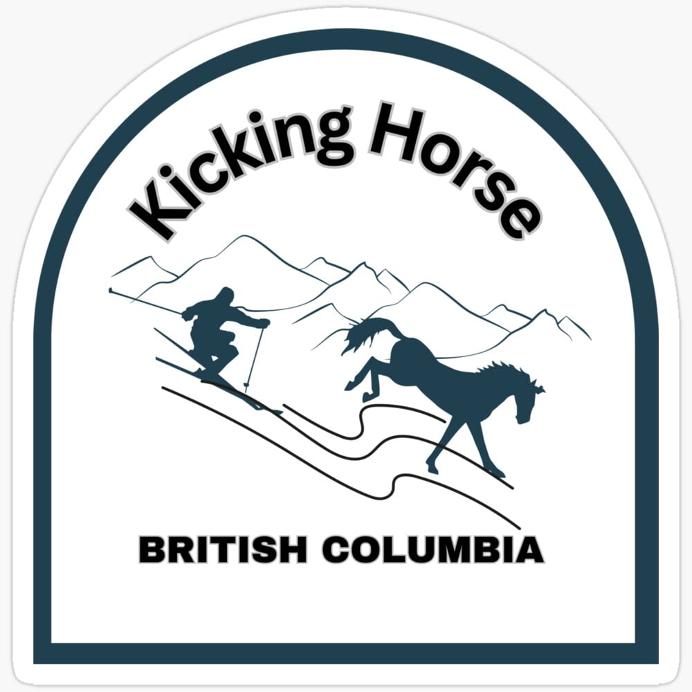 Kira Sticker - Kicking Horse Ski - British Columbia - Canada Gift For ...