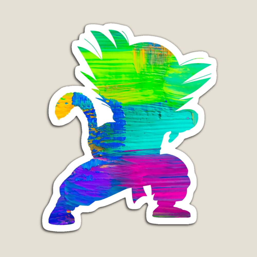 Kira Sticker With Kid Goku Kung Fu Painting/Design For Men And Women ...