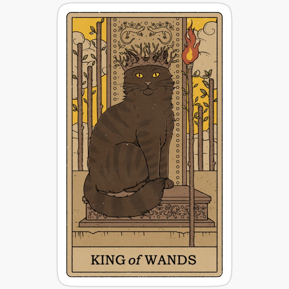 Kira Sticker - King Of Wands Perfect Sticker Gift For Everyone ...