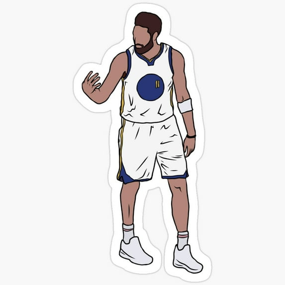 Kira Sticker - Klay Thompson 4 Rings Taunt Sticker - Single, Trio, Or ...