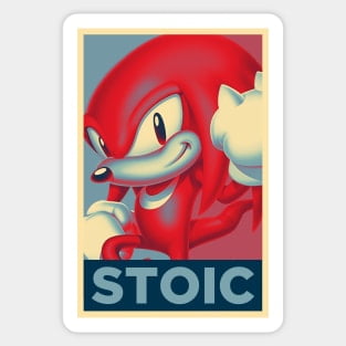 Kira Sticker With Knuckles - Stoic (V2) Sticker & Sonic, Platformer ...