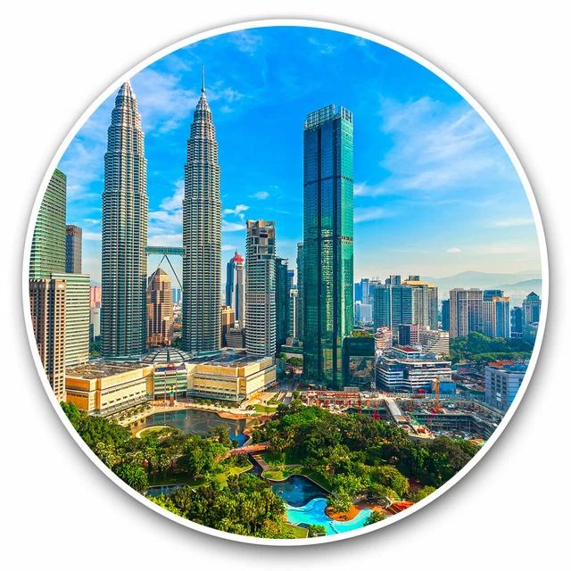 Kira Sticker With Kuala Lumpur City Malaysia Cool Gift Decorative ...