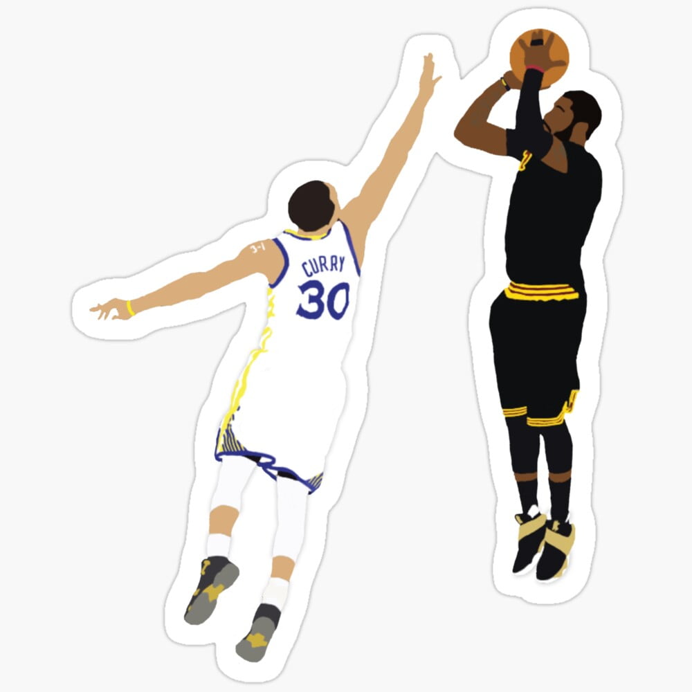 Kira Sticker - Kyrie Irving Clutch Shot Over Stephen Curry Sticker ...
