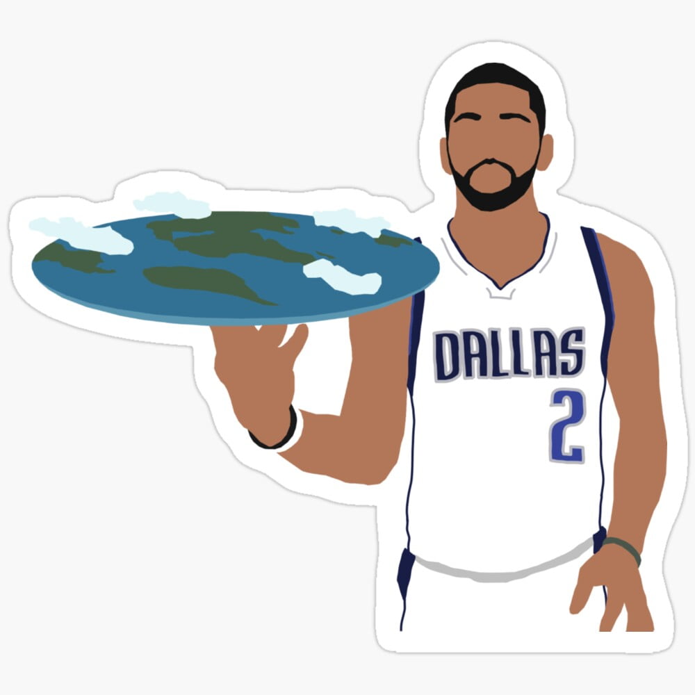 Kira Sticker - Kyrie Irving Flat Earth (Dallas) Sticker - Single, Trio ...