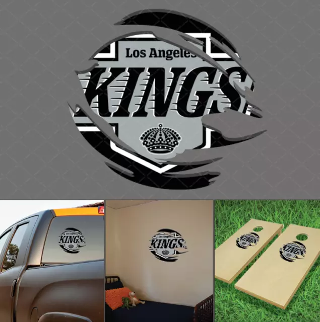 Kira Sticker With La Kings Hockey Distressed Scratched Decal, Torn ...