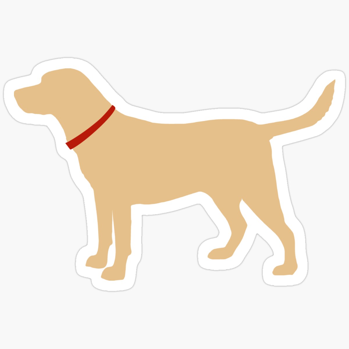 Kira Sticker - Labrador Retriever Yellow Lab Sticker , Funny Waterproof ...