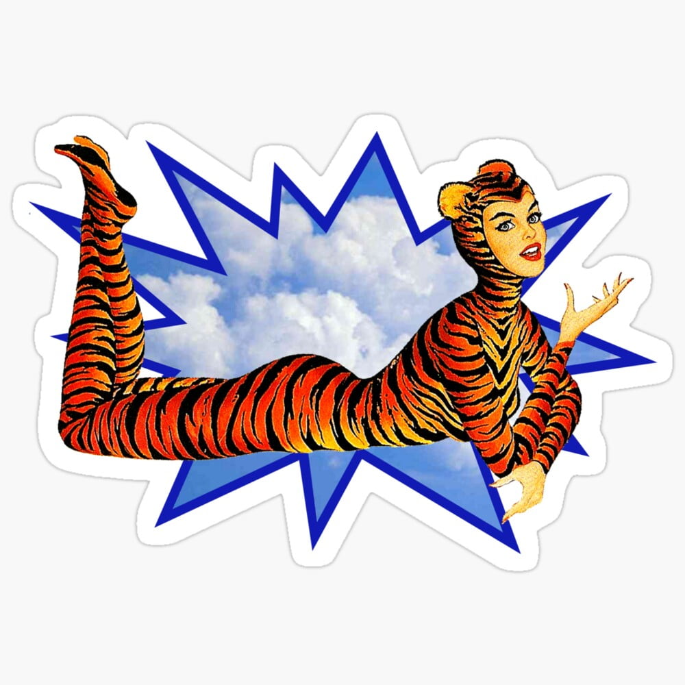 Kira Sticker - Lady Tiger Perfect Sticker Gift For Everyone ) - Walmart.com