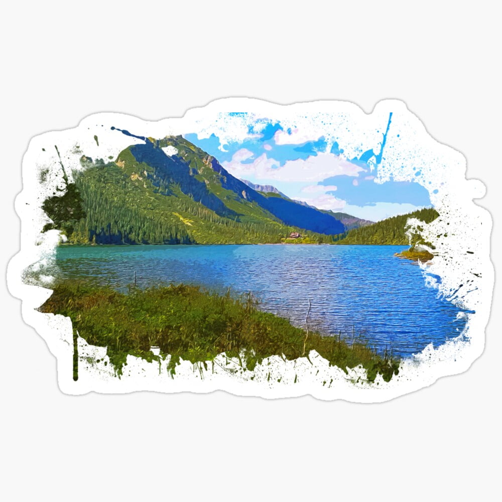 Kira Sticker - Lake In Mountains Gift For You - Phone Stickers ...