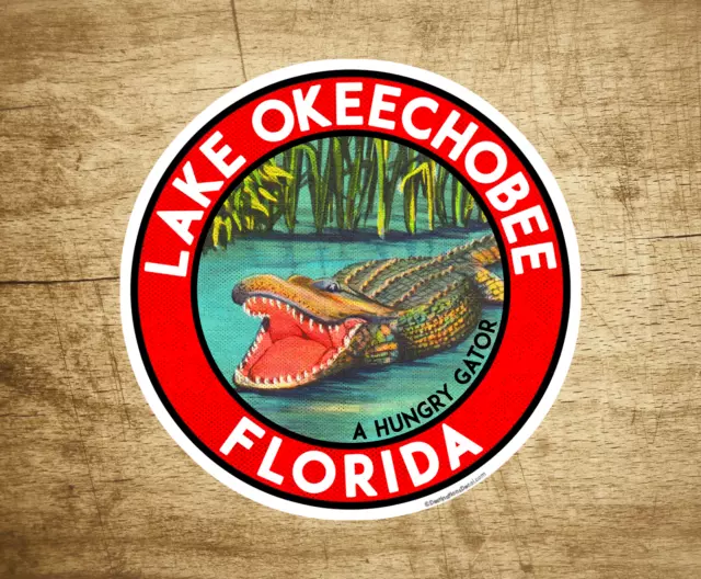 Kira Sticker With Lake Okeechobee Florida Decal Alligator Vintage Style ...