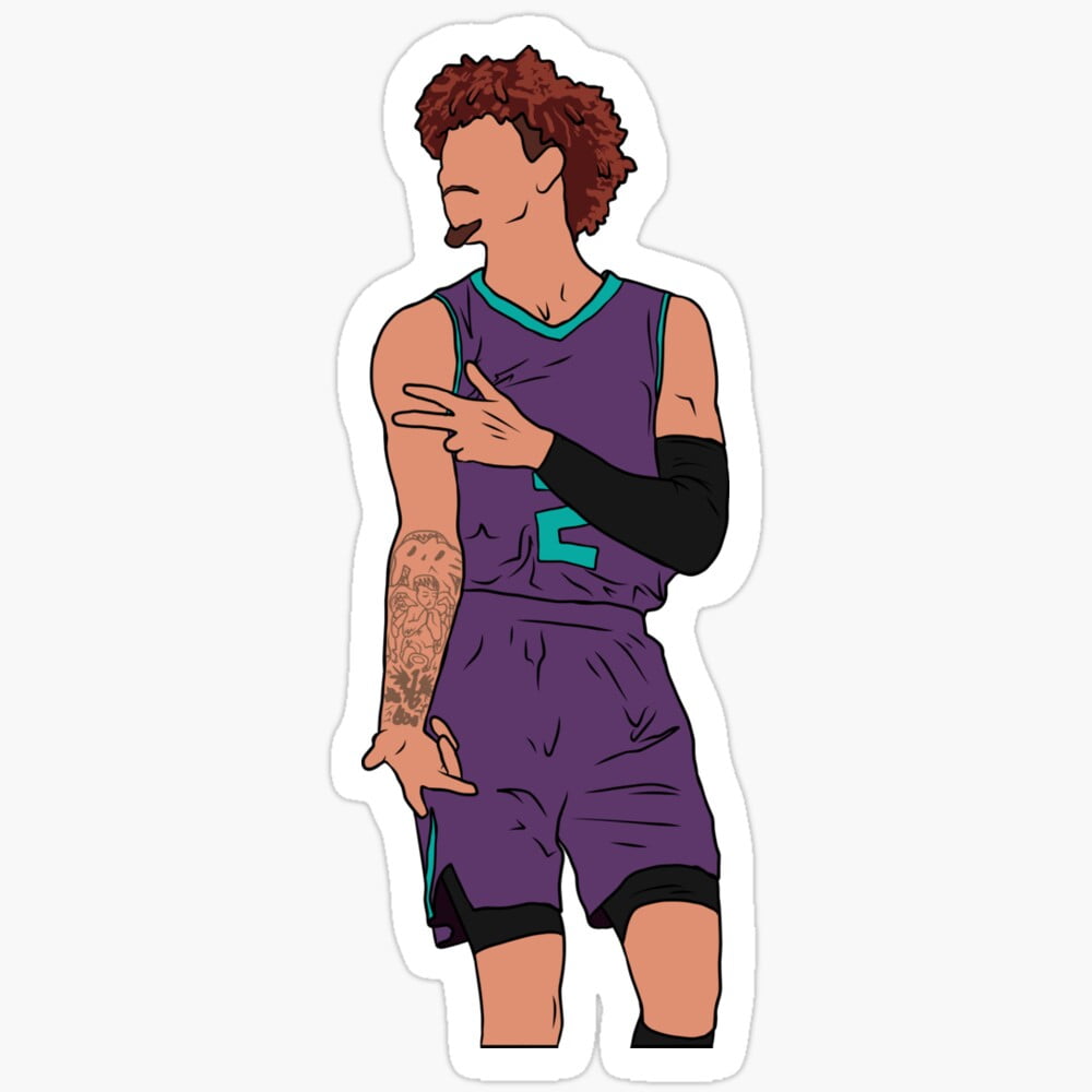 Kira Sticker - Lamelo Ball 3 Point Celebration Sticker - Single, Trio ...