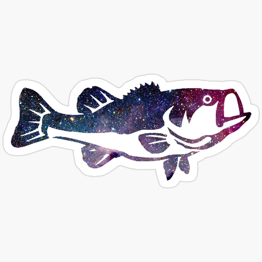 Kira Sticker - Largemouth Bass In Space And Stars Gift For You - Phone ...