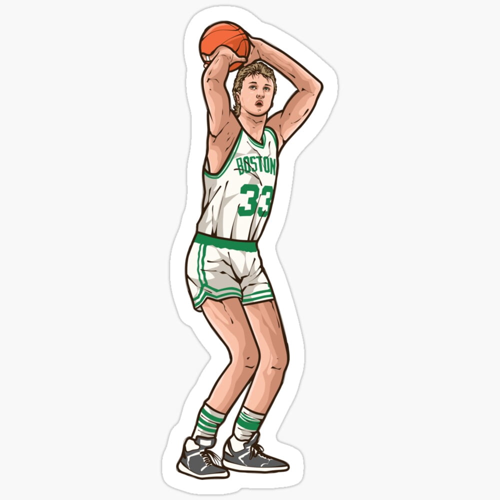 Kira Sticker - Larry Bird Jump Shot Sticker - Single, Trio, Or Squad ...