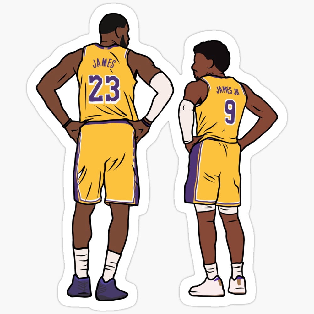 Kira Sticker - Lebron And Bronny James Sticker - Single, Trio, Or Squad ...