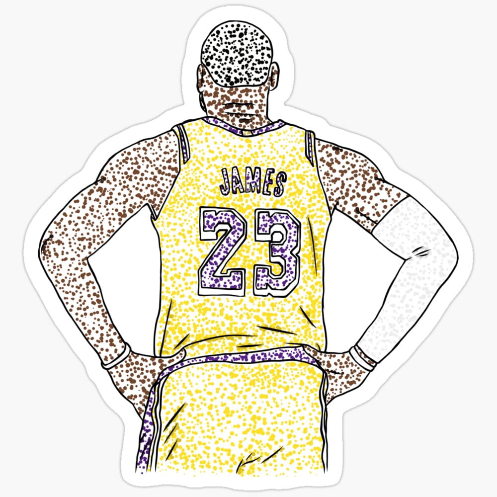 Kira Sticker - Lebron James Dot Art Sticker - Single, Trio, Or Squad ...