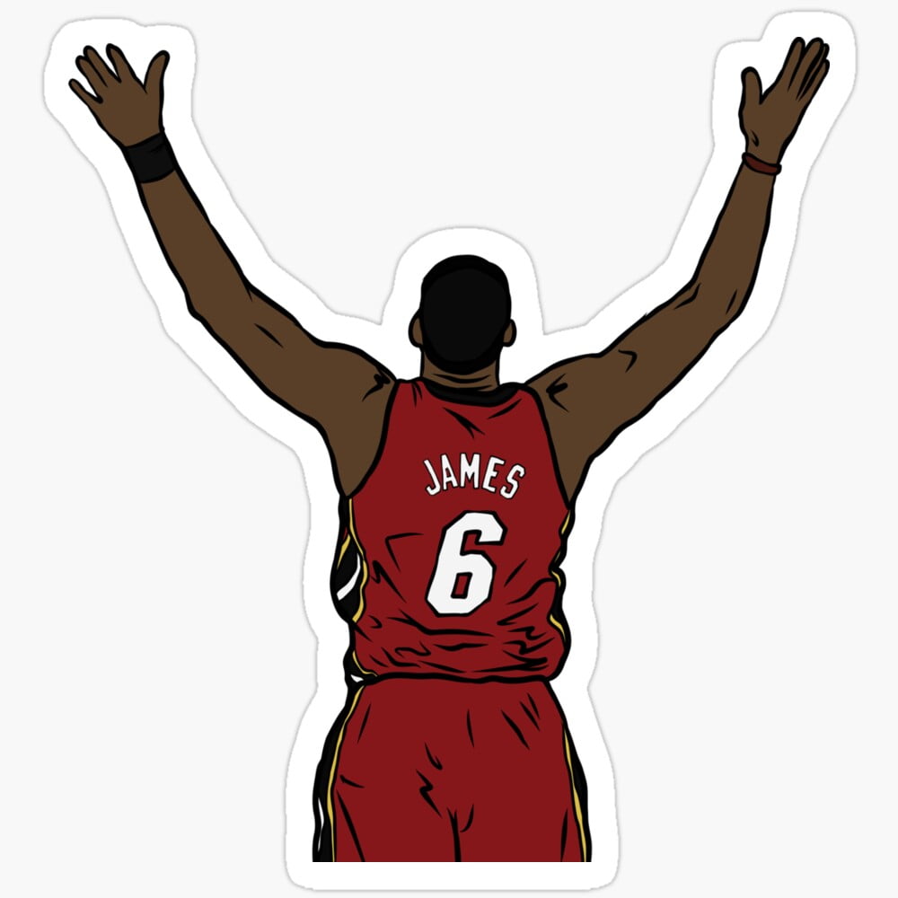 Kira Sticker - Lebron James Embrace The Crowd Sticker - Single, Trio ...