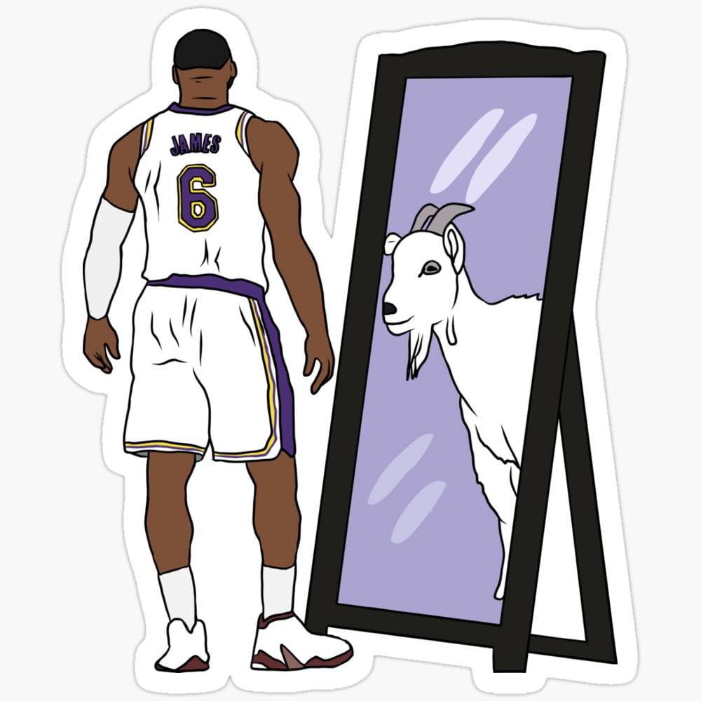 Kira Sticker - Lebron James Mirror Goat (La #6) Perfect Gift for ...