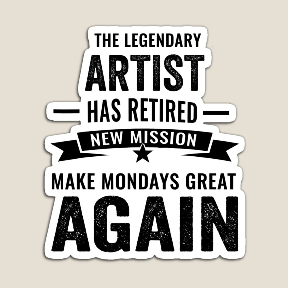 Kira Sticker With Legendary Artist Retirement, Perfect Artist ...