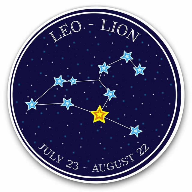 Kira Sticker With Leo Constellation Stars Horoscope Cool Gift ...