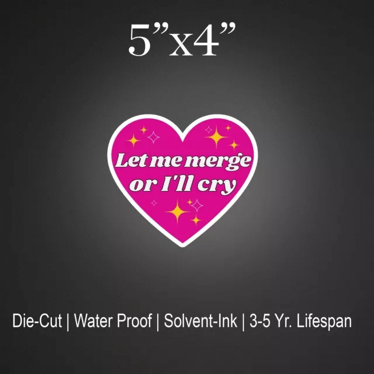 Kira Sticker With Let Me Merge Or Ill Cry Decal Anime Girl Kawaii ...
