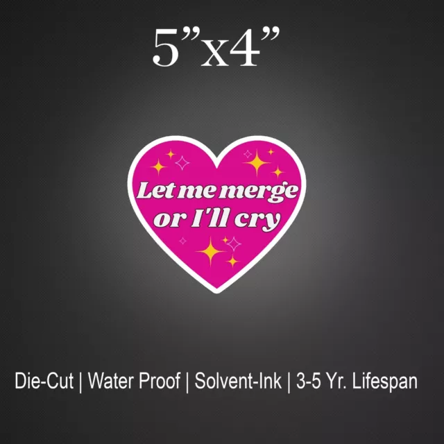 Kira Sticker With Let Me Merge Or Ill Cry Decal Anime Girl Kawaii ...