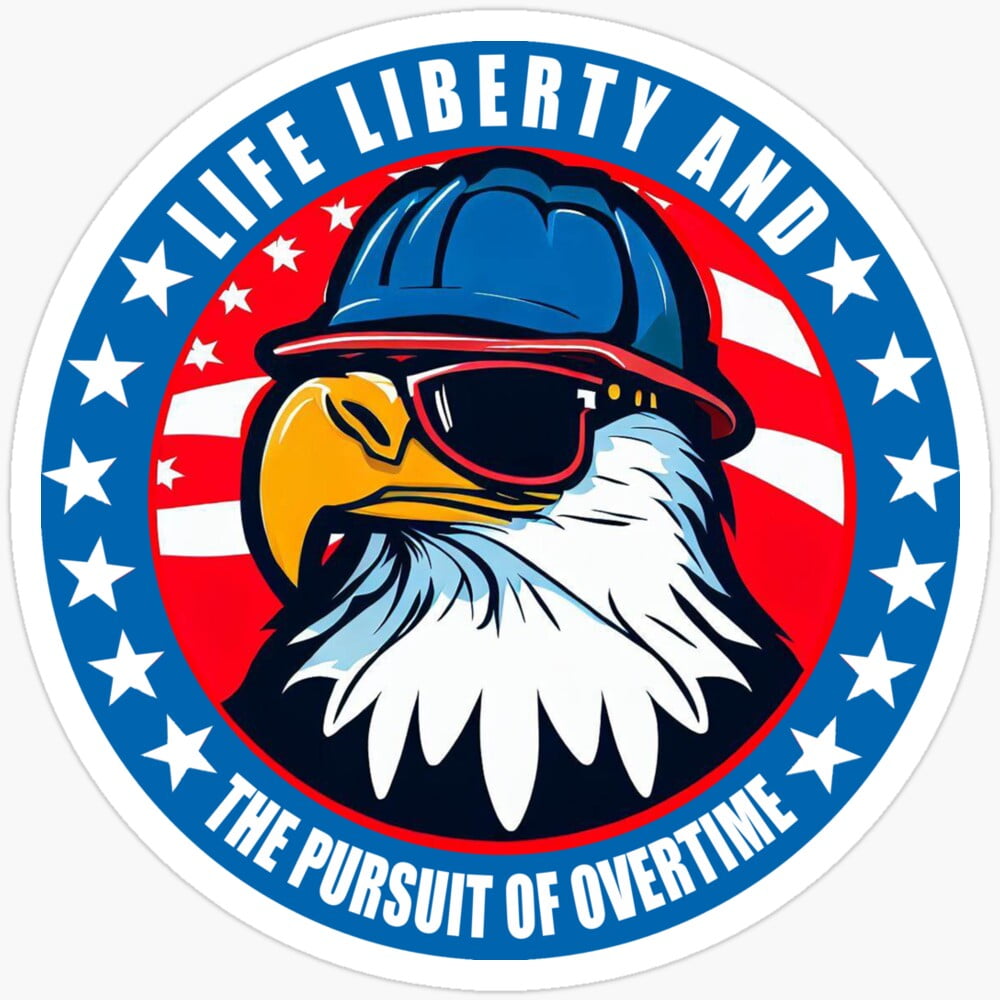 Kira Sticker - Life Liberty And The Pursuit Of Happiness, Eagle Hard ...
