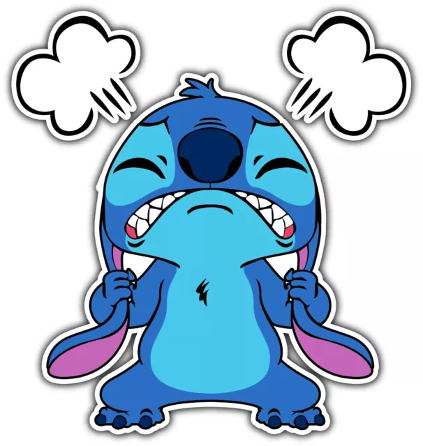 Kira Sticker With Lilo & Angry Stitch Kids Cartoon Decal Us Car Truck ...
