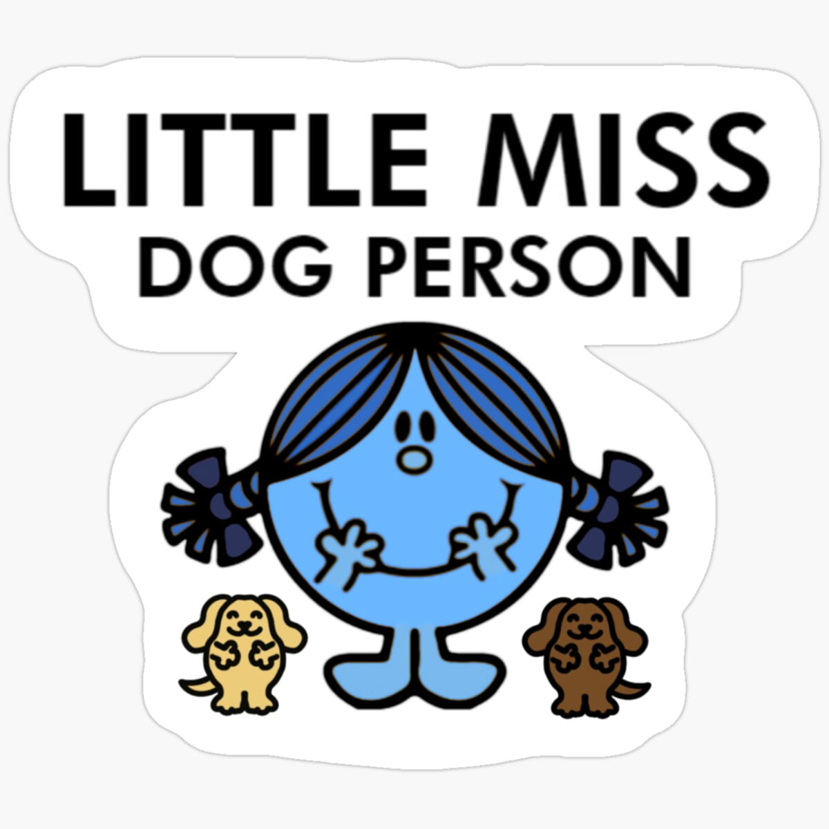 Kira Sticker - Little Miss Dog Person Sticker, Funny Waterproof Decal ...