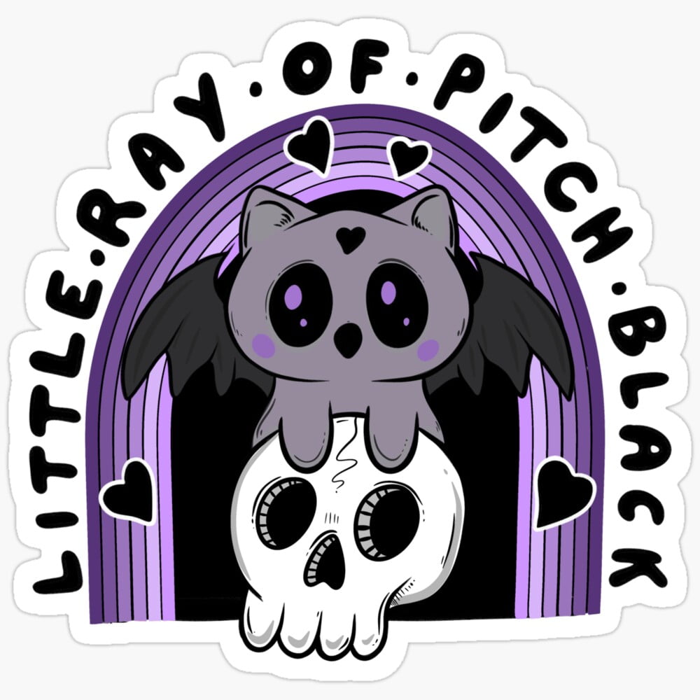 Kira Sticker - Little Ray Of Pitch Black - Phone Stickers, Waterproof ...