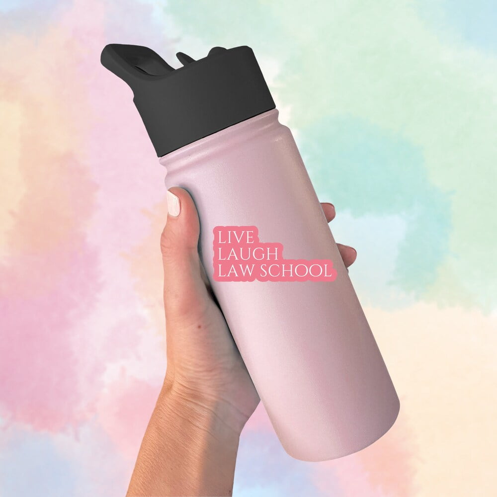 Kira Sticker - Live Laugh Lawchool Cut, Lawchool, Lawyer, Girls In Law ...