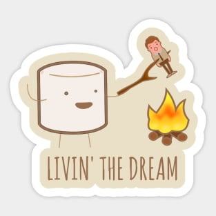 Kira Sticker With Livin' The Dream - Marshmallow Campfire Cookout ...
