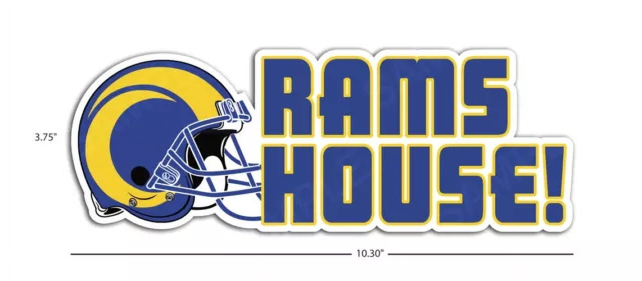 Kira Sticker With Los Angeles Helmet Rams House Football Truck Bumper ...