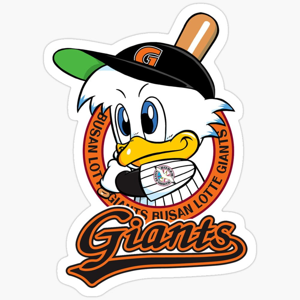 Kira Sticker - Lotte Giants Busan Kbo Logo Mascot Sticker - Single ...