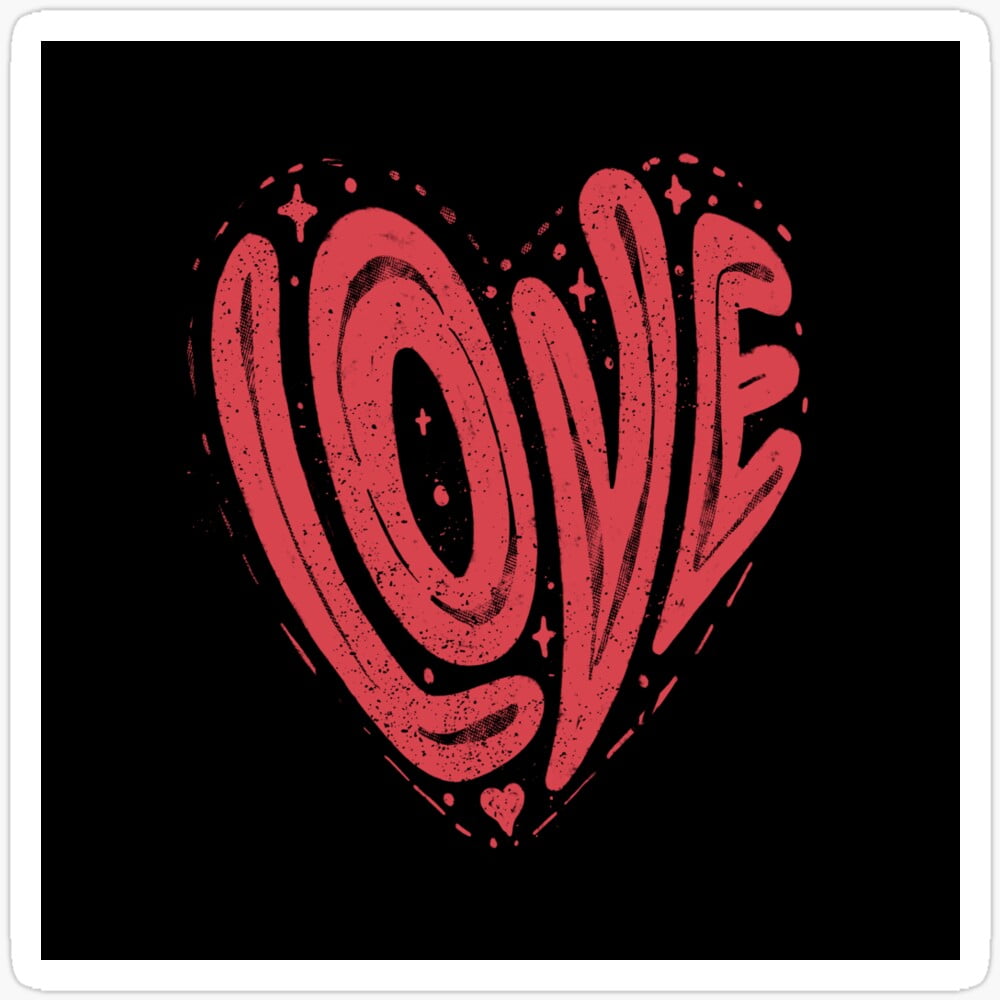 Kira Sticker - Love In A Heart Shape Sticker - Walmart.com