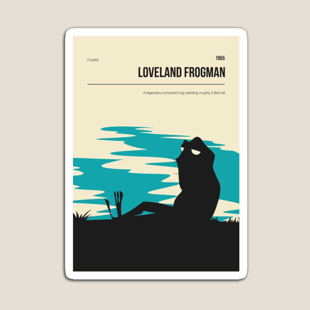 Kira Sticker With Loveland Frogman Vintage Minimal Travel Poster ...