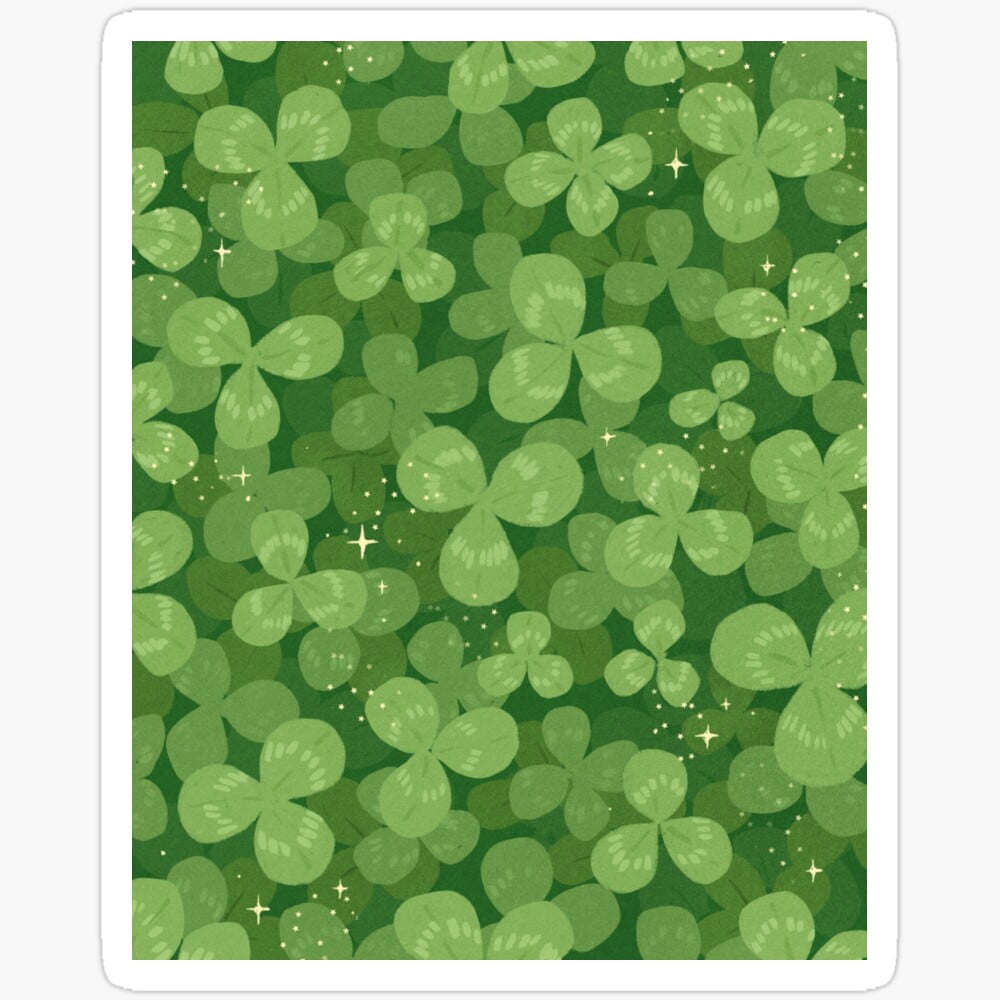 Kira Sticker - Lucky Clover - Phone Stickers, Waterproof Decals Water ...