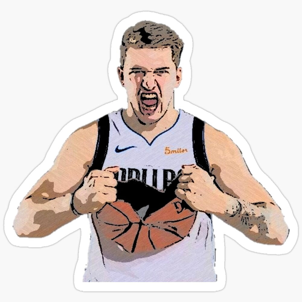 Kira Sticker - Luka Doncic Ripping Apart A Basketball Gift For You ...