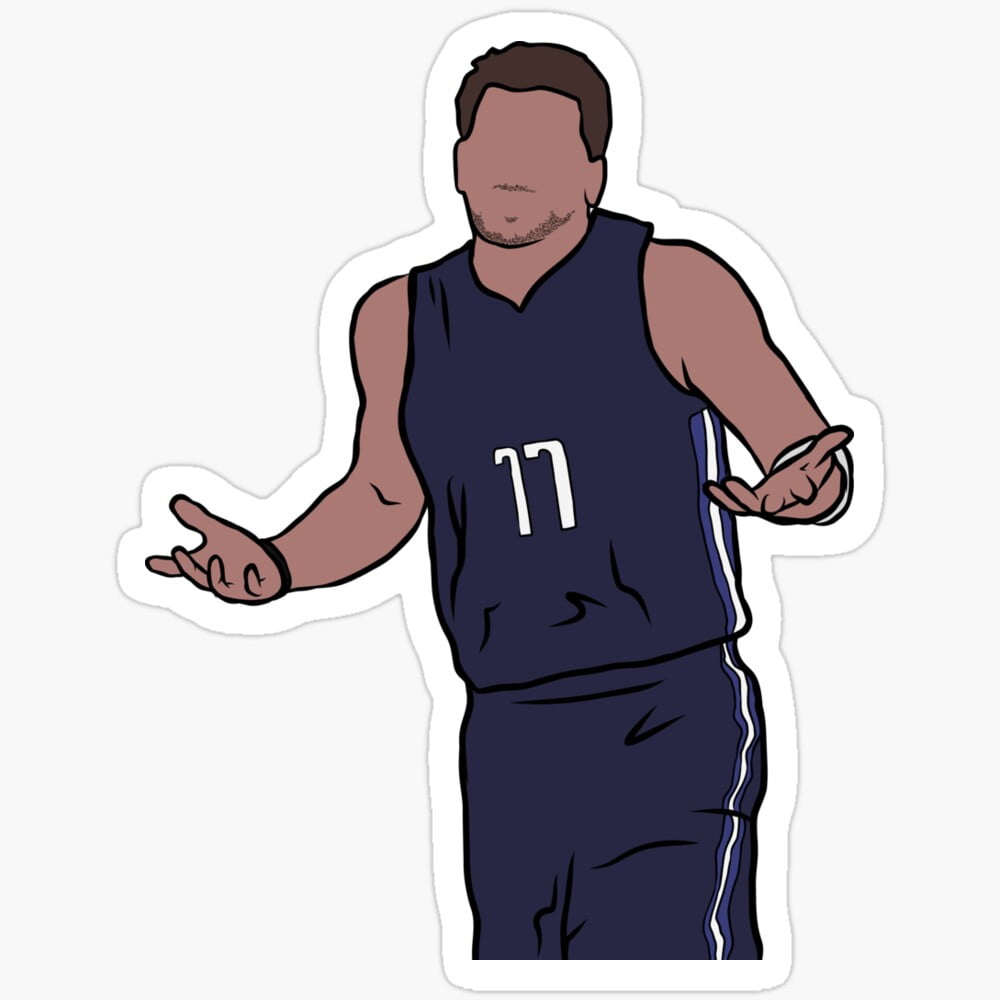 Kira Sticker - Luka Doncic Shrug Sticker - Single, Trio, Or Squad ...