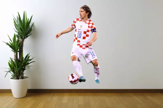 Kira Sticker With Luka Modric Wall, Croatia Vinyl Soccer Decal Room ...
