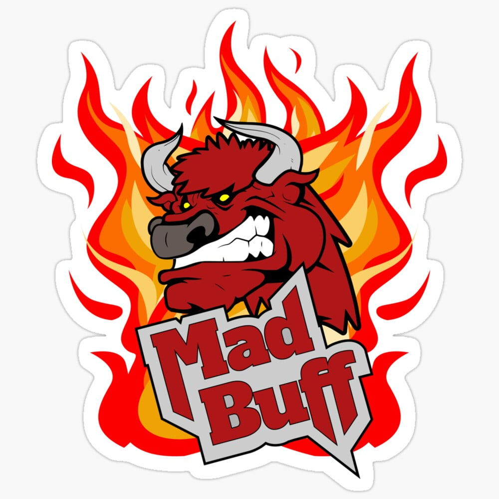 Kira Sticker - Mad Buff Energy Drink Logo - Phone Stickers, Waterproof ...